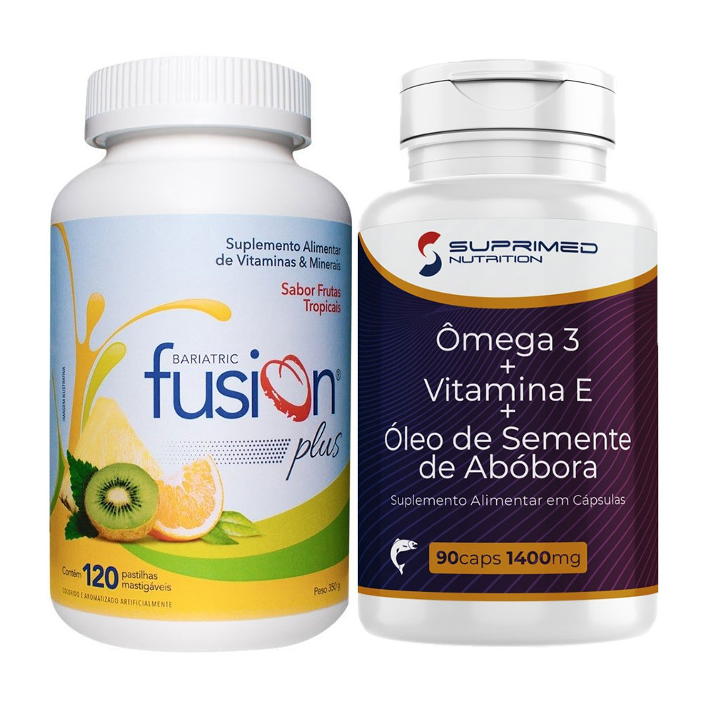 Kit Saúde Total Plus – FRUTAS TROPICAIS – Bariatric Fusion Plus + Ômega ...